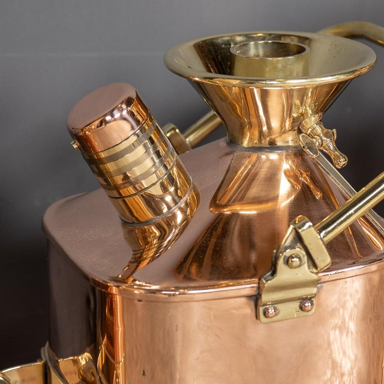 20th Century Art Deco Set of Copper Petrol Cans, C.1930 at 1stDibs