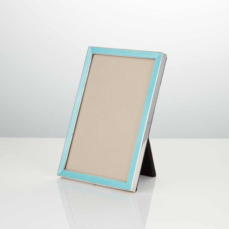 20th Century Art Deco Stirling Silver and Enamel Frame Date, circa 1930 ...
