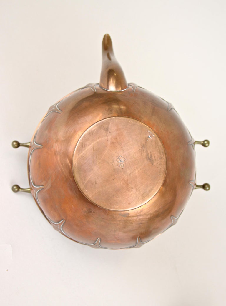 20th Century Art Deco Tea Set by WMF, Copper-Plated, Germany, circa ...