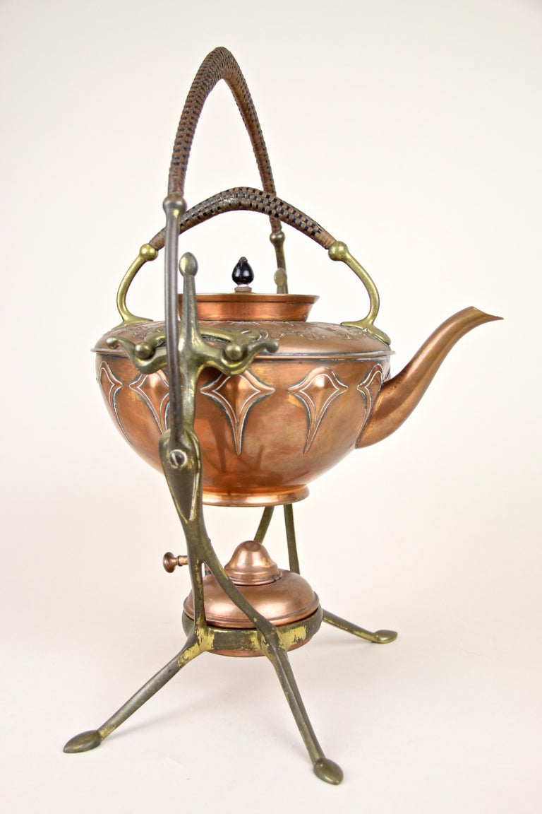 20th Century Art Deco Tea Set by WMF, Copper-Plated, Germany, circa ...