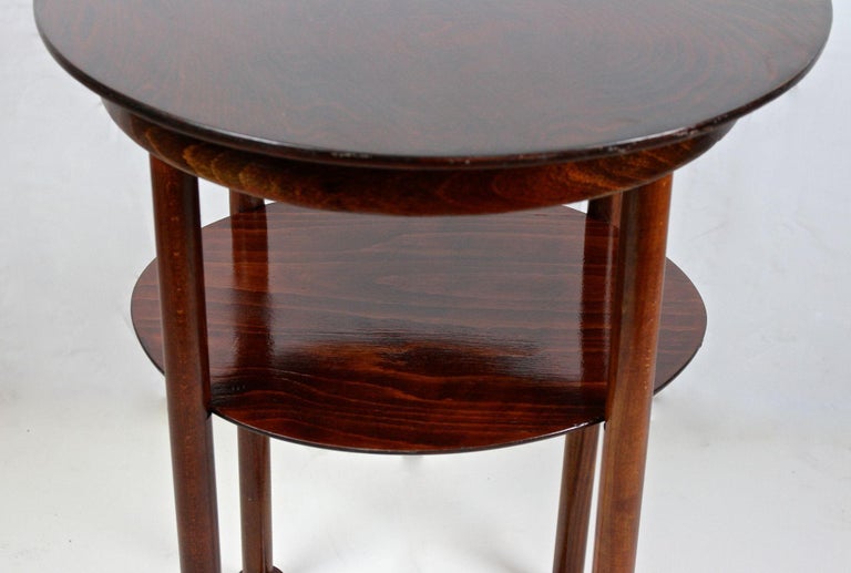 20th Century Art Nouveau Bentwood Side Table by Mundus Vienna, Austria ...