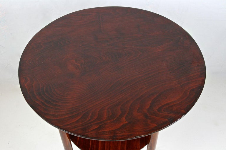 20th Century Art Nouveau Bentwood Side Table by Mundus Vienna, Austria ...