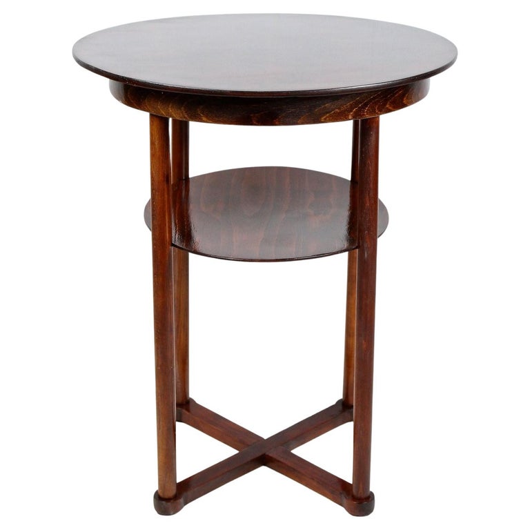 20th Century Art Nouveau Bentwood Side Table by Mundus Vienna, Austria ...