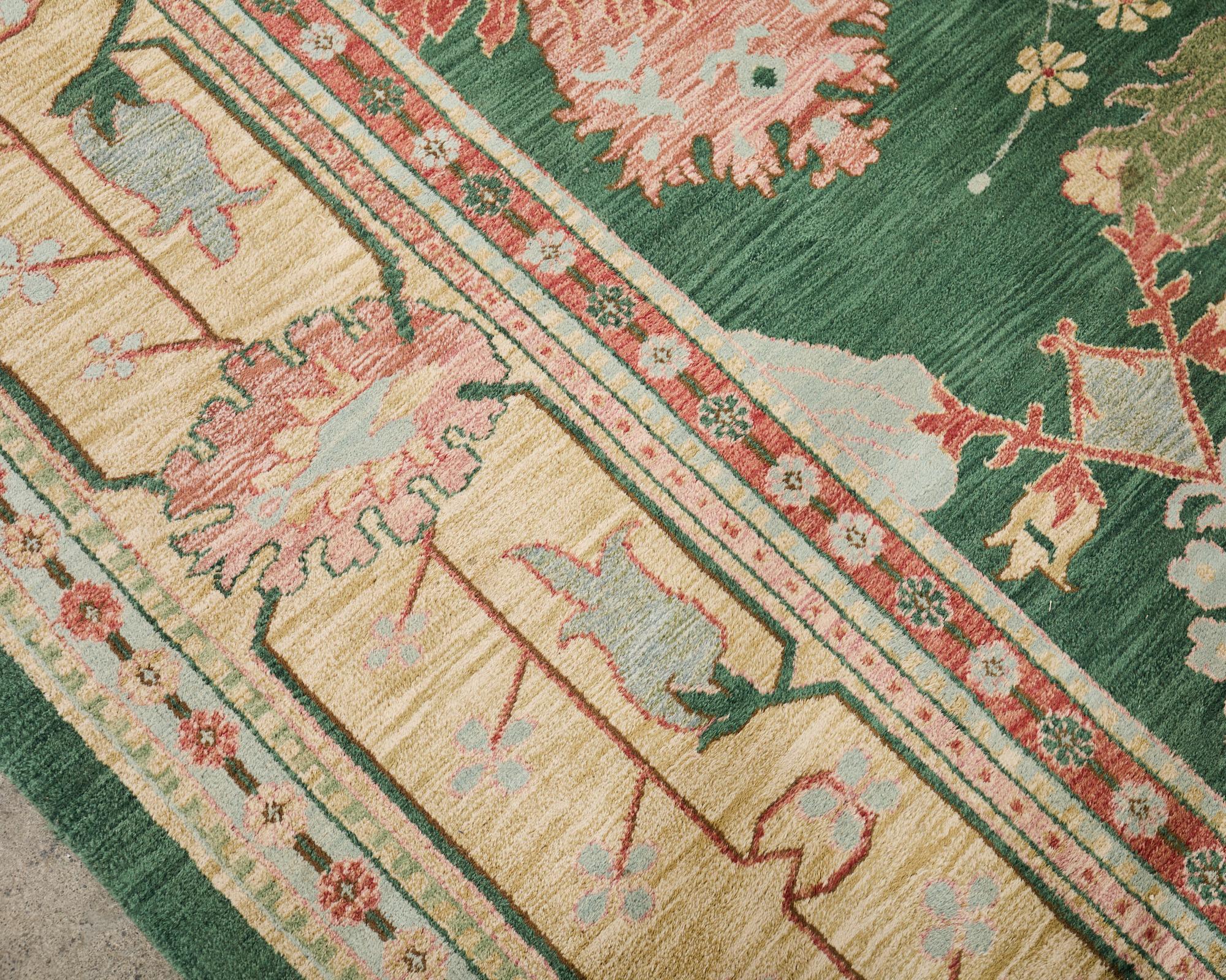 Late 20th Century Arts and Crafts Donegal Style Rug 17.6' x 12' For ...