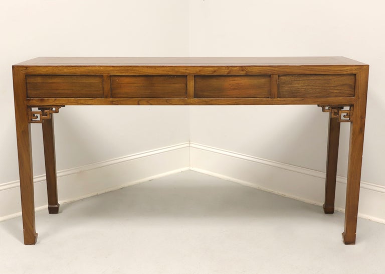 20th Century Asian Style Chinese Elm Console Sofa Table For Sale at 1stDibs