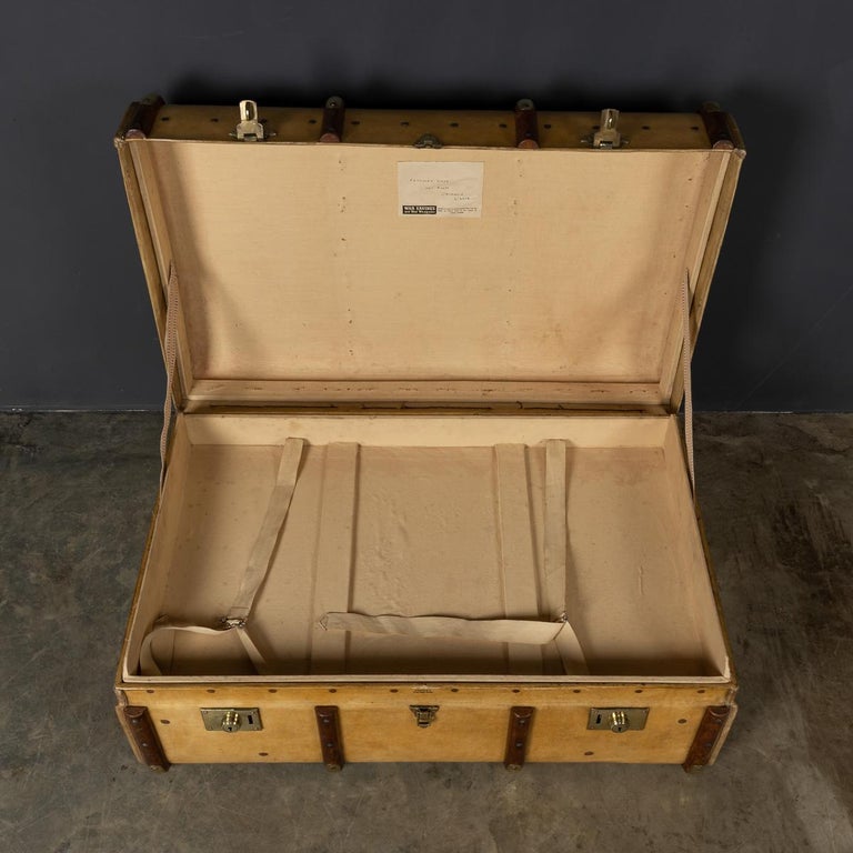 20th Century Asprey Trunk in Natural Cow Hide, London, c.1910 at 1stDibs