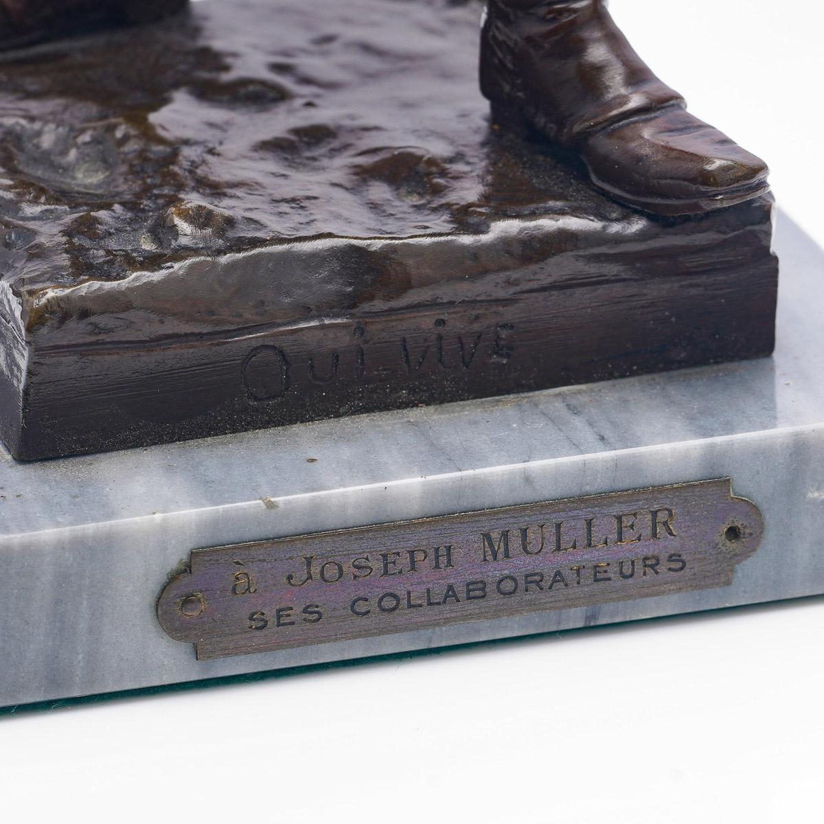 20th Century Austrian Bronze Statue of a Soldier, Joseph Muller, c.1910 at 1stDibs