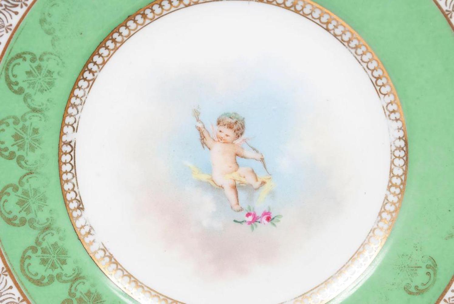 20th Century Austrian Green Tea Service for Three at 1stDibs