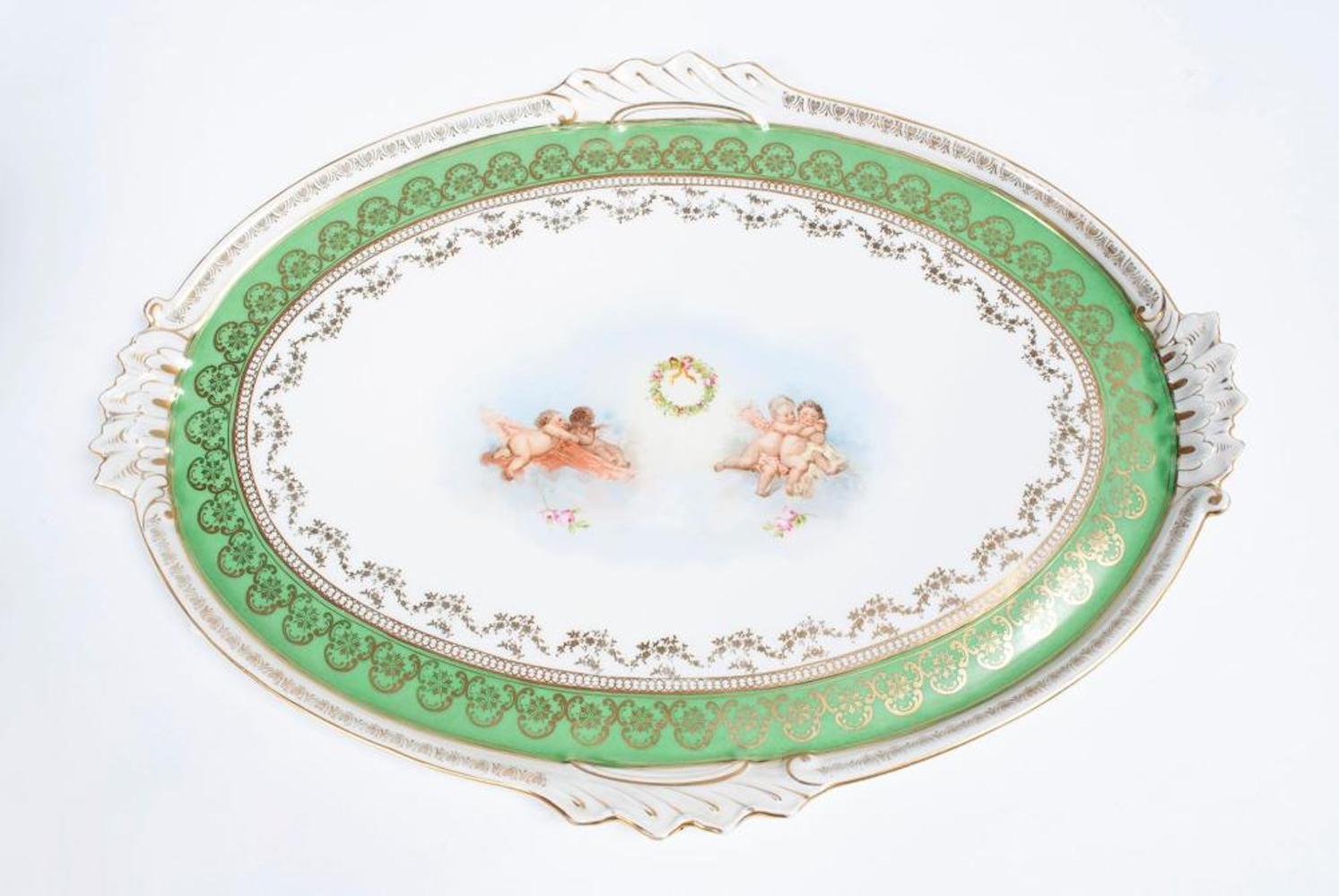 20th Century Austrian Green Tea Service for Three at 1stDibs