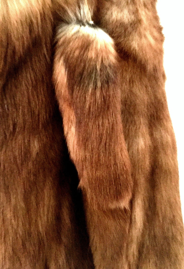 20th Century Authentic German Red Fox Fur Coat By, Eich Pelz For Sale ...
