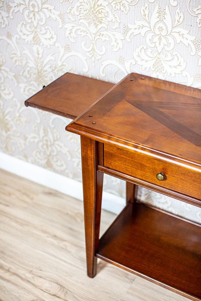 20th-Century Inlaid Auxiliary Wall Dining Room Table For Sale at 1stDibs