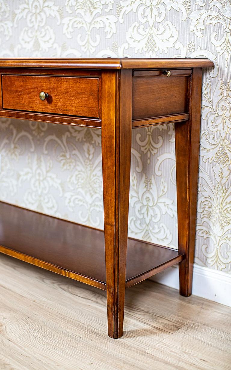 20th-Century Inlaid Auxiliary Wall Dining Room Table For Sale at 1stDibs