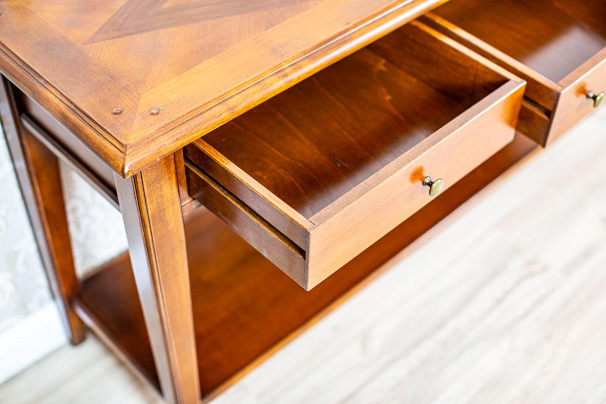 20th-Century Inlaid Auxiliary Wall Dining Room Table For Sale at 1stDibs