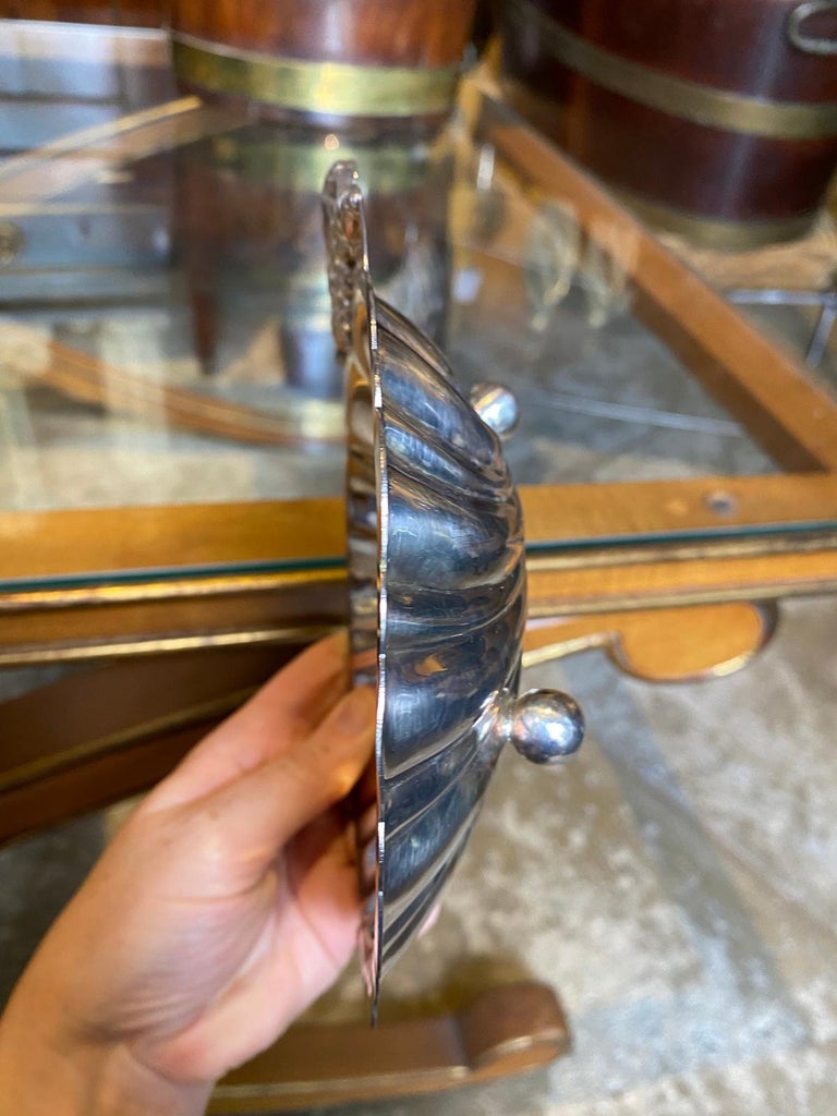 20th Century Baroque by Wallace Silver Shell Dish For Sale at 1stDibs