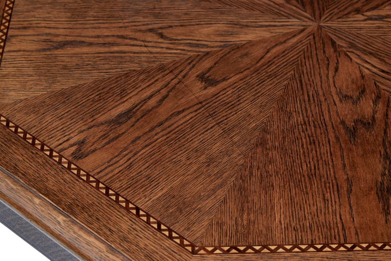 20th Century Baroque Influenced Carved Oak Center Table For Sale at 1stDibs