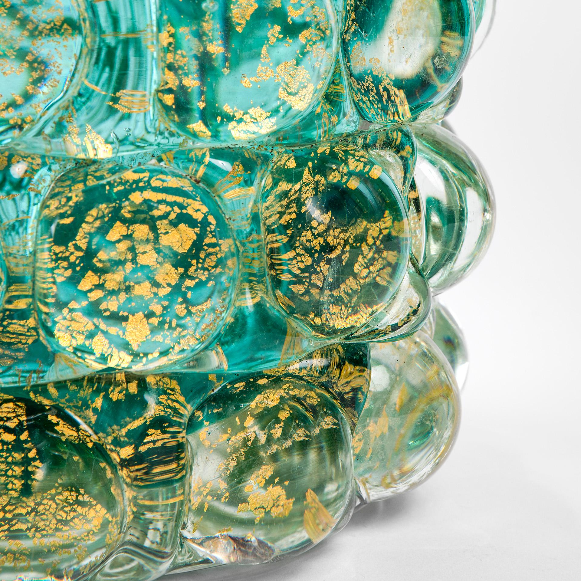 20th Century Barovier and Toso Cylindrical Glass Vase from Lenti Series ...