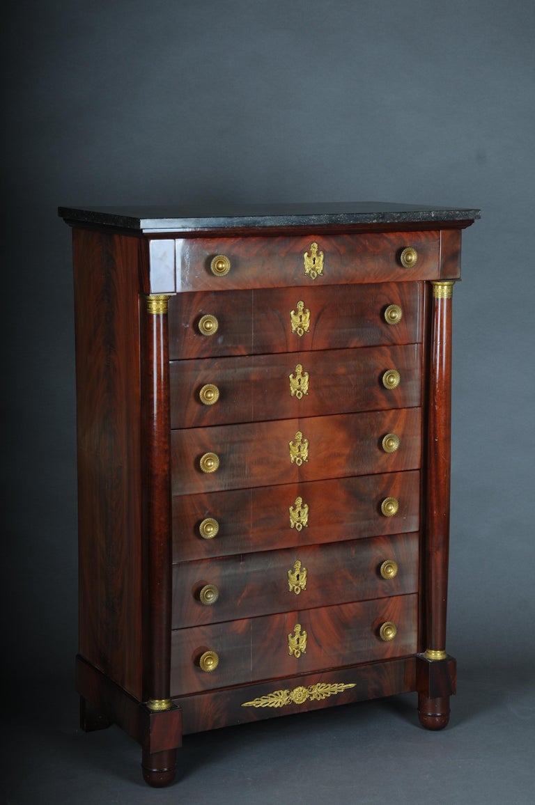 20th Century Beautiful High Chest of Drawers / Chiffoniere, Empire For ...