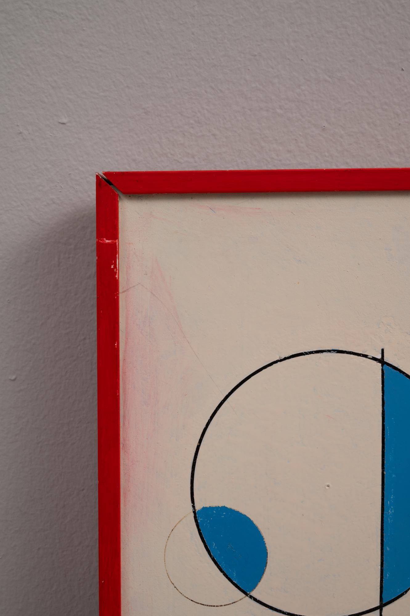 20th Century Belgian Artwork With Metal Frame By Rene Berdal For Sale ...