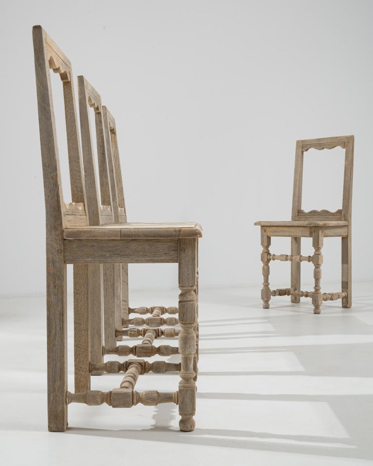 20th Century Belgian Country Dining Chairs, Set of Four For Sale at 1stDibs