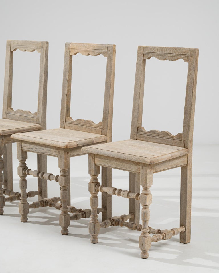 20th Century Belgian Country Dining Chairs, Set of Four For Sale at 1stDibs
