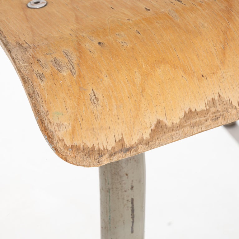 20th Century Belgian Metal Chairs by Tubax For Sale at 1stDibs