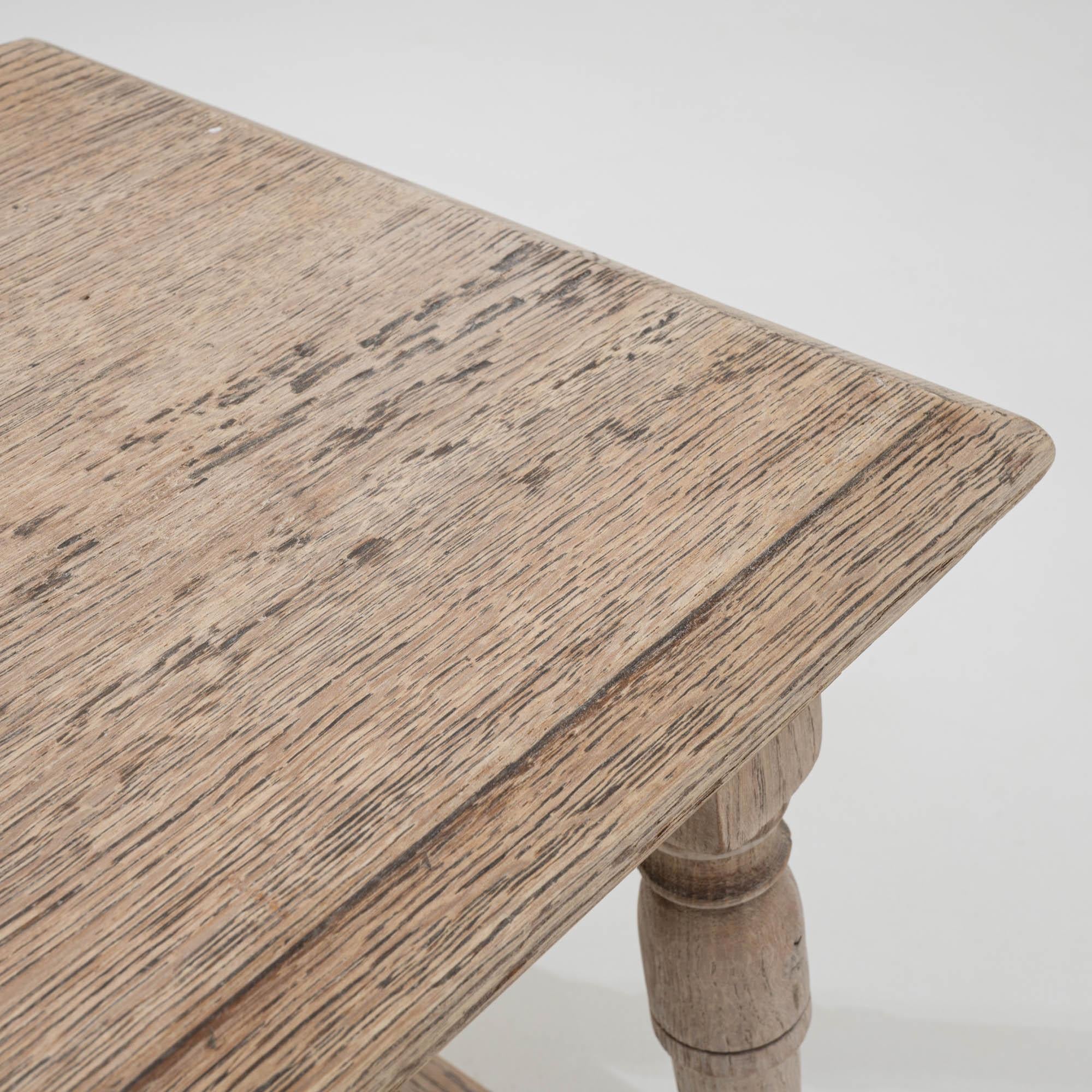 20th Century Belgian Oak Coffee Table For Sale at 1stDibs