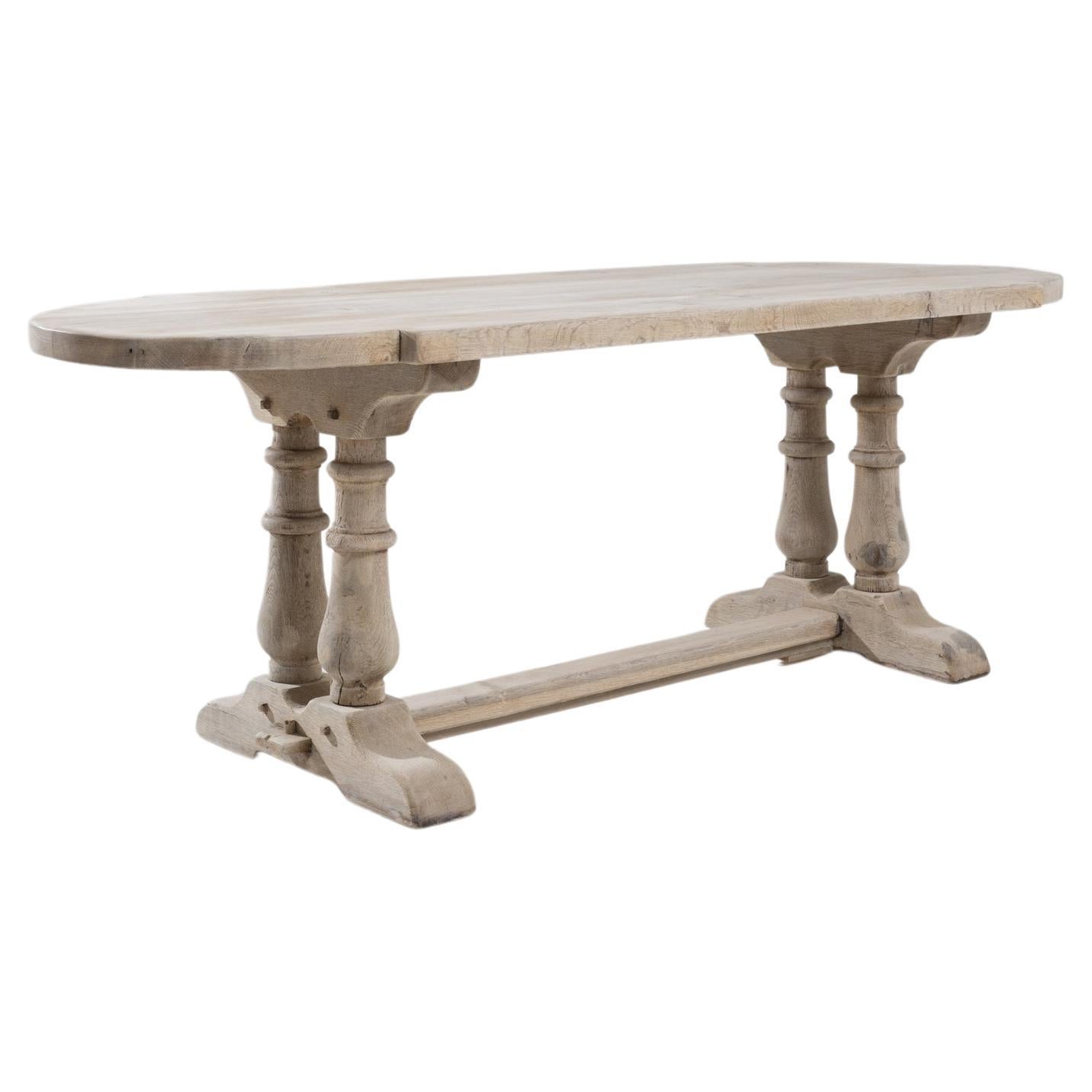 Belgian Oak Dining Table, circa 1930 at 1stDibs