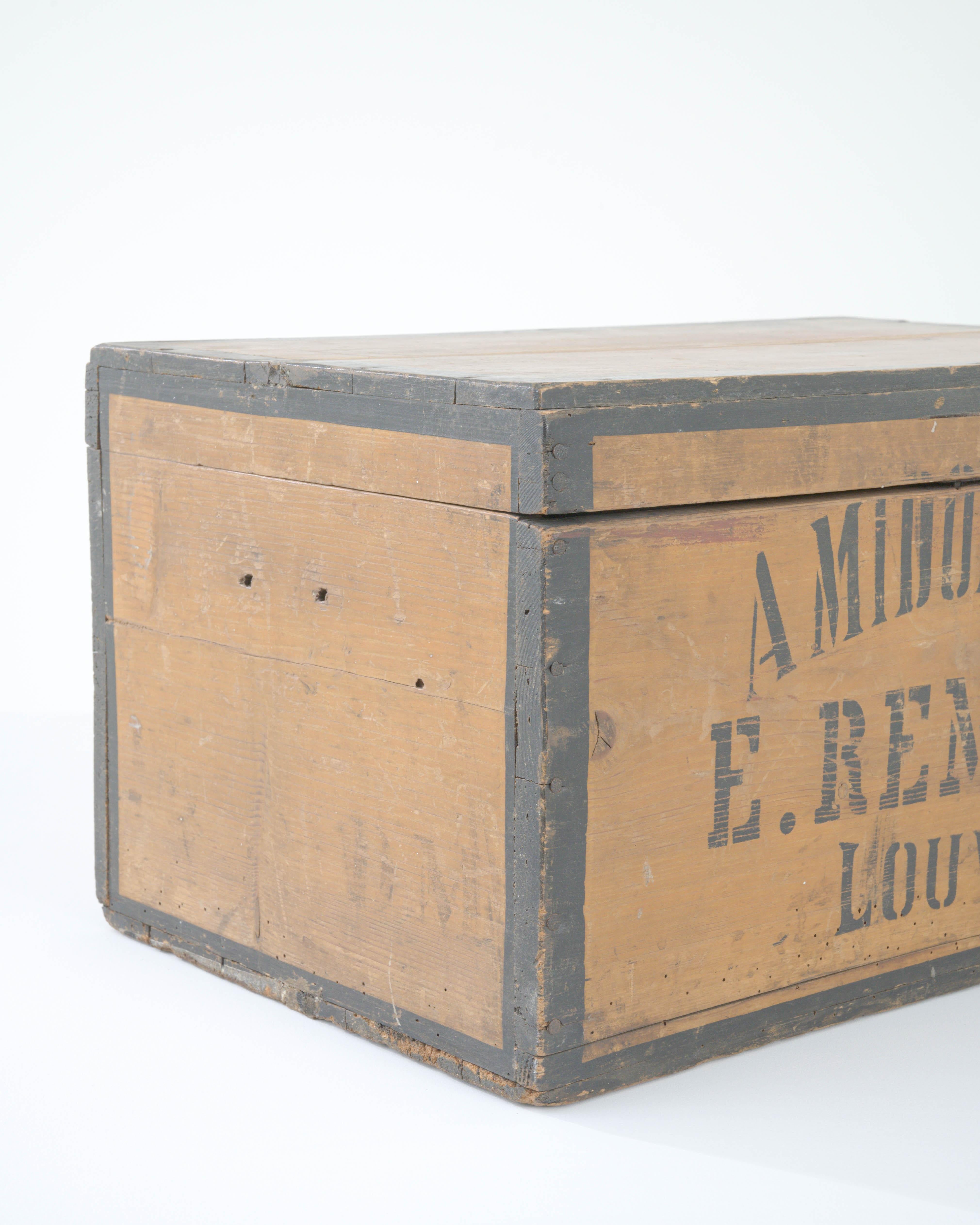 20th Century Belgian Wooden Box at 1stDibs