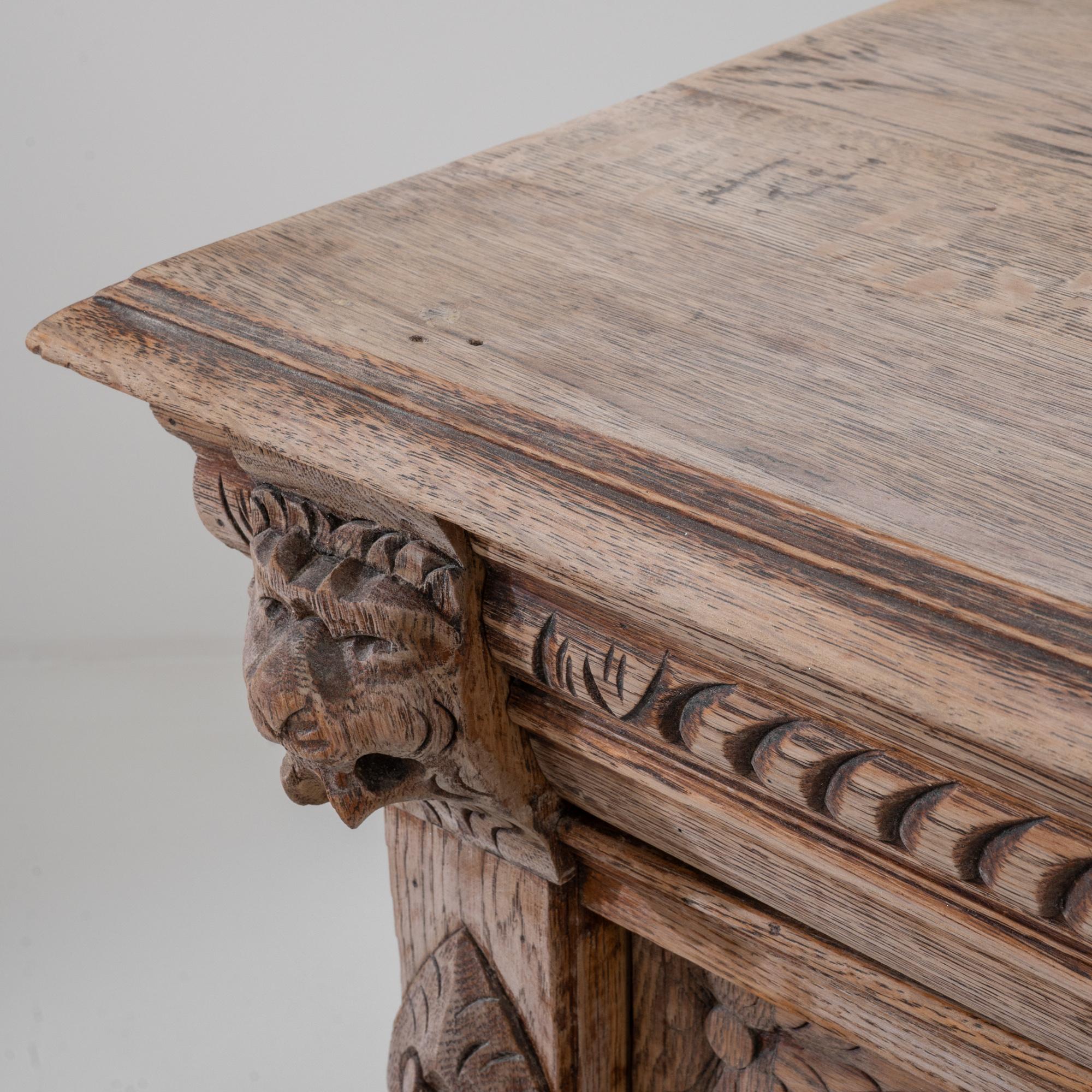 20th Century Belgian Wooden Buffet, a Pair For Sale at 1stDibs