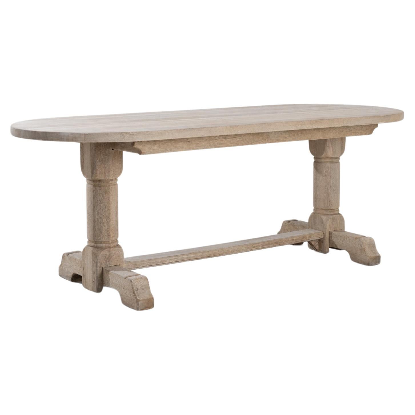 20th Century Belgian Wooden Dining Table For Sale at 1stDibs