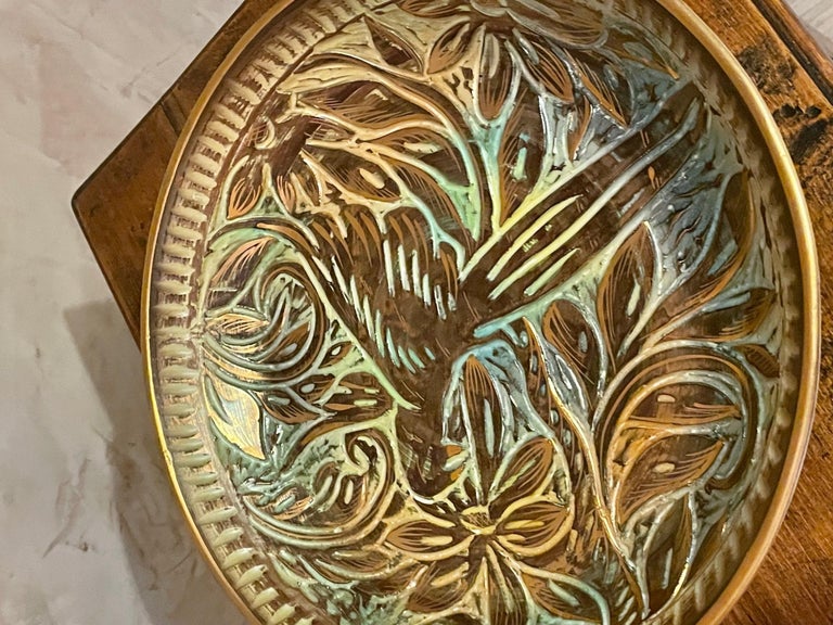20th Century Belgium Henri Bequet Ceramic Platter, 1950s For Sale at ...