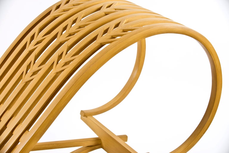 Bentwood Rocking Chaise Lounge in Mahogany by Michael Hurwitz For Sale ...