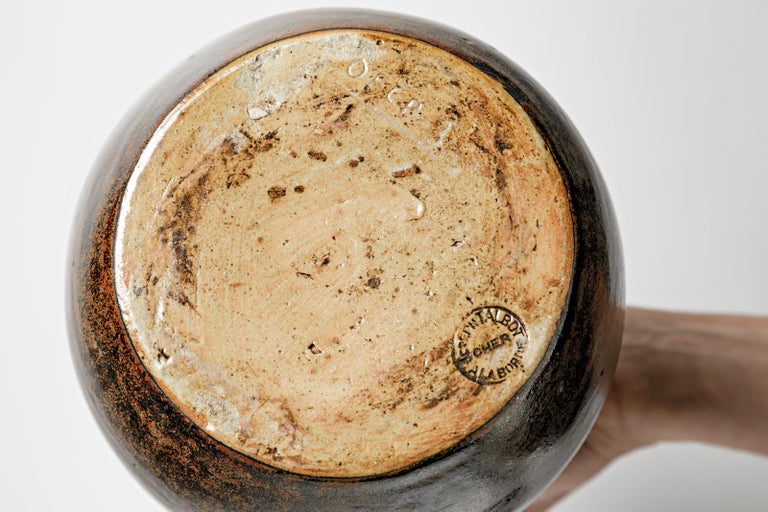 20th Century Black Art Deco Ceramic Vase La Borne by Joseph Talbot ...