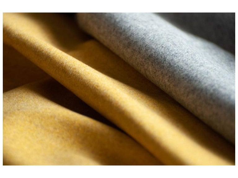 20th-Century Blue Wool Chairs, Europe, 1960s, Set of 6 at 1stDibs