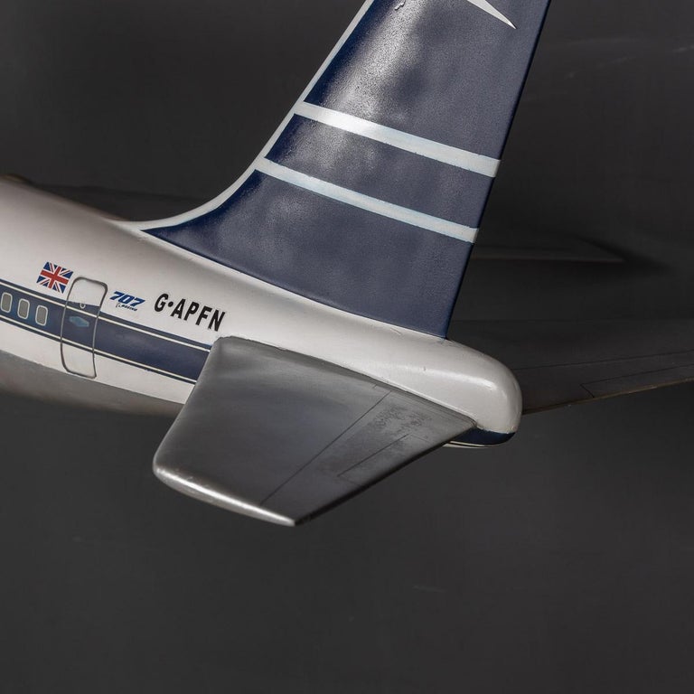 20th Century British Boeing 707 Jetliner Fibre Glass Airplane Model, c ...