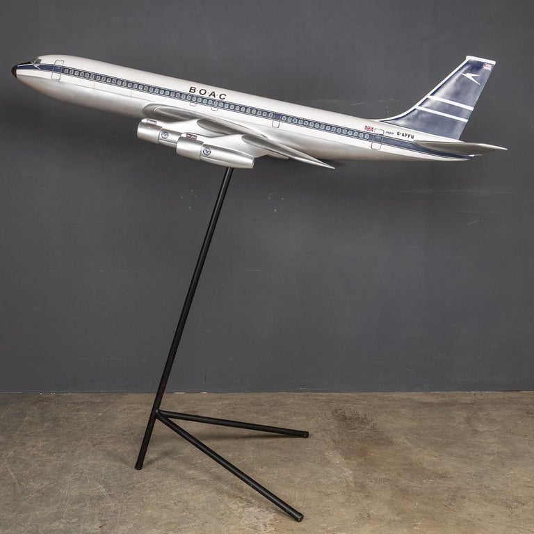 20th Century British Boeing 707 Jetliner Fibre Glass Airplane Model, c ...