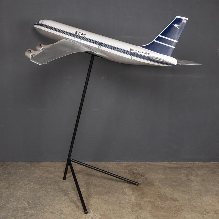 20th Century British Boeing 707 Jetliner Fibre Glass Airplane Model, c ...