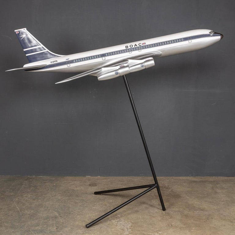20th Century British Boeing 707 Jetliner Fibre Glass Airplane Model, c ...
