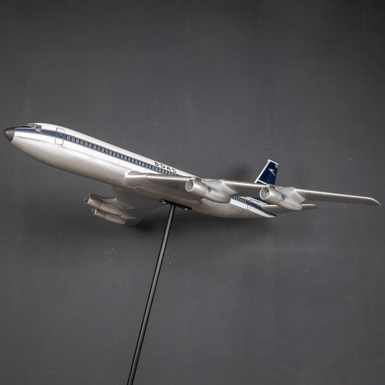 20th Century British Boeing 707 Jetliner Fibre Glass Airplane Model, c ...