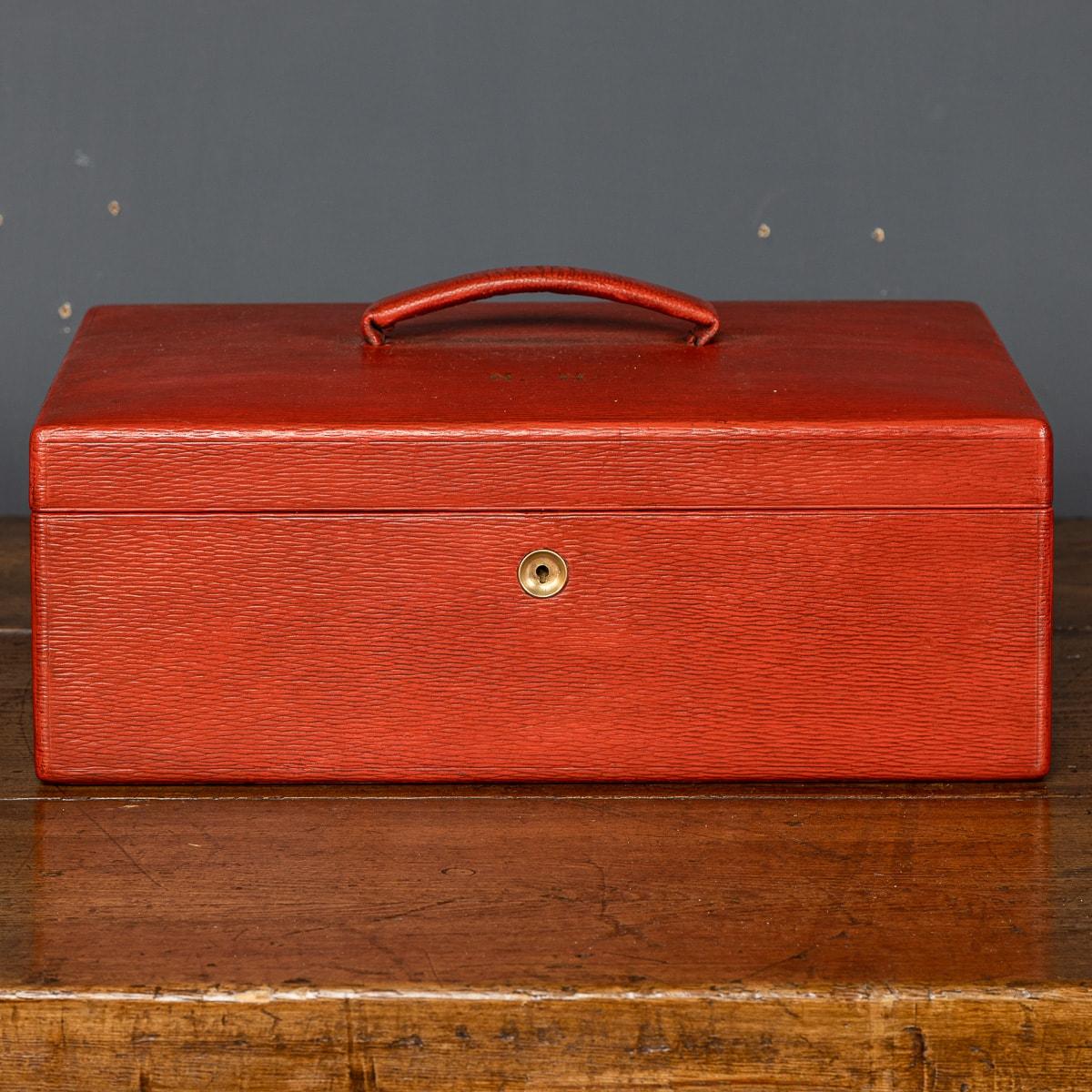 20th Century British Chancellors Leather Document Box, circa 1920 For ...