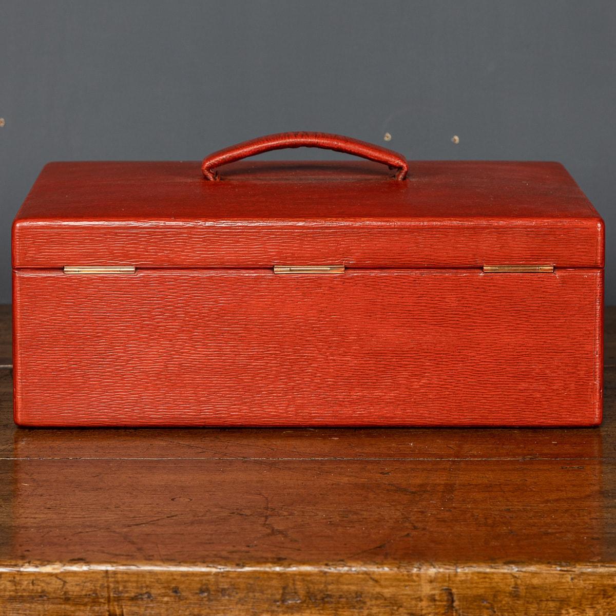 20th Century British Chancellors Leather Document Box, circa 1920 For ...