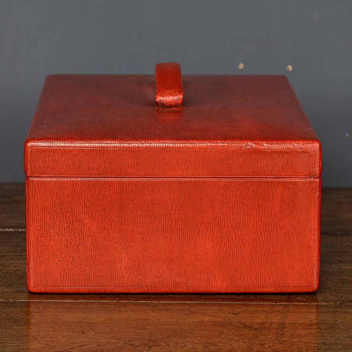 20th Century British Chancellors Leather Document Box, circa 1920 For ...