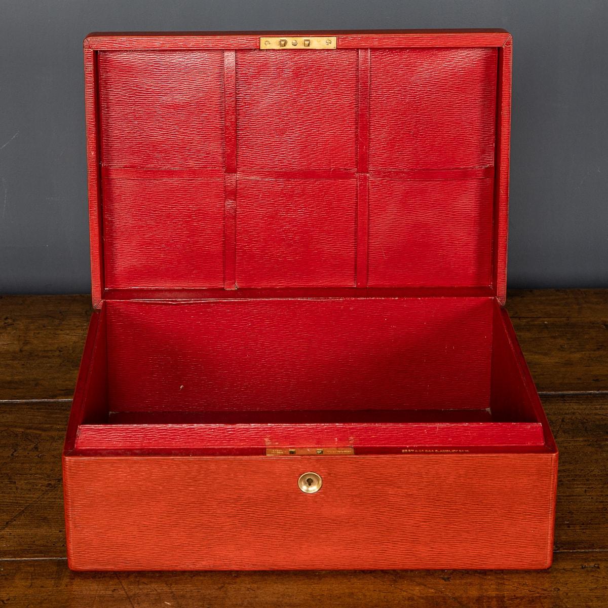 20th Century British Chancellors Leather Document Box, circa 1920 For ...