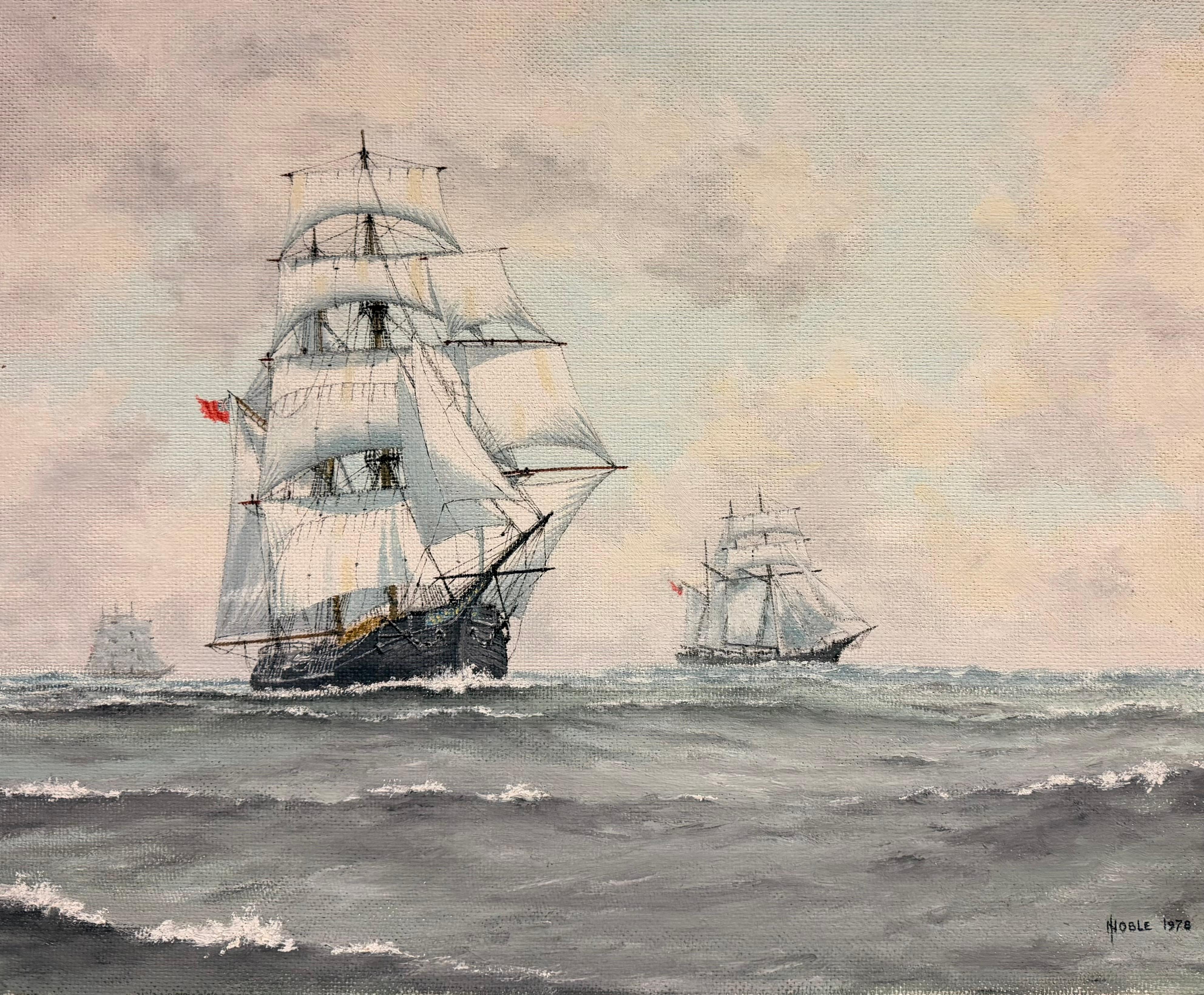 20th Century British School - Traditional British Marine Oil Painting ...