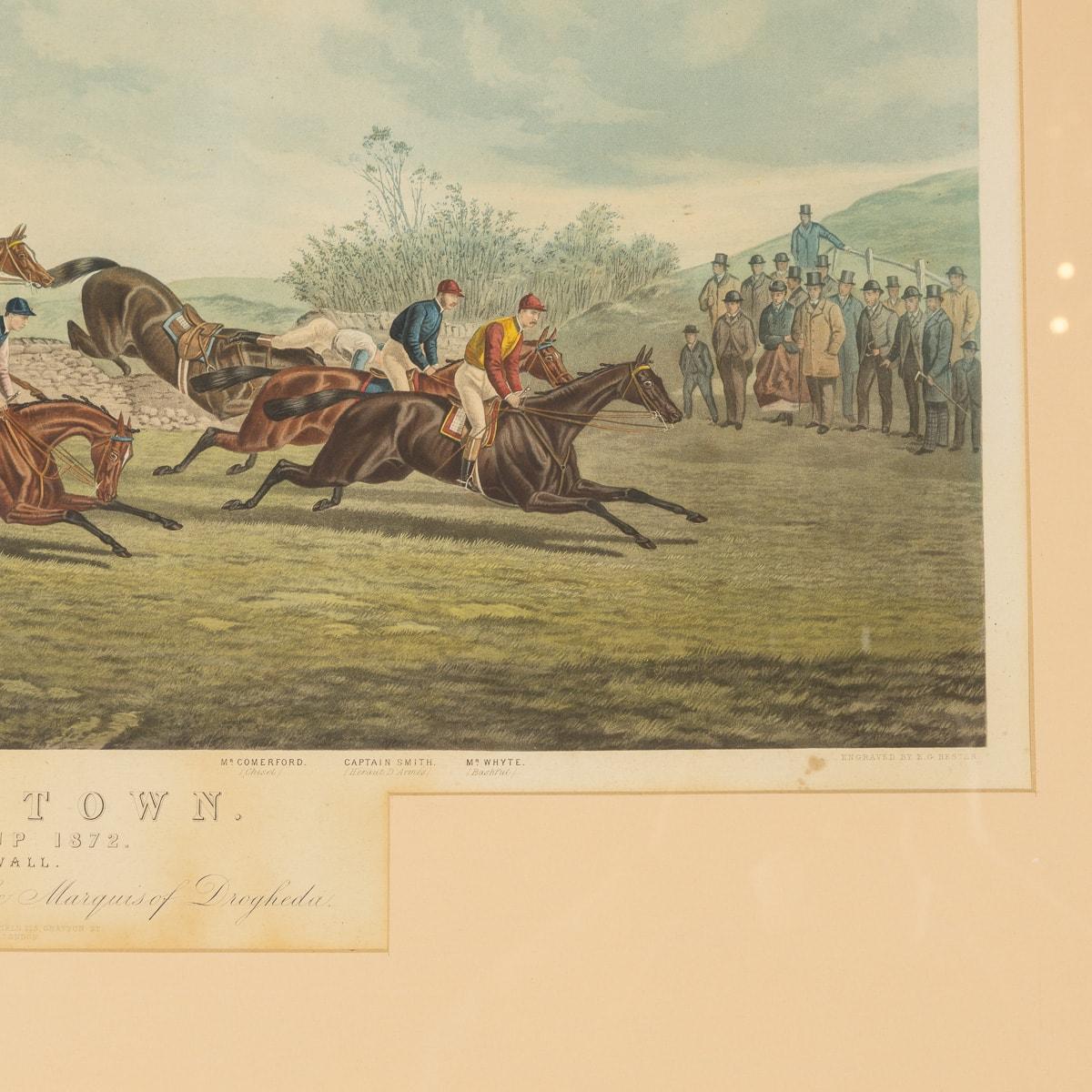 20th Century British Set of Color Horse Racing Etchings, John Sturgess ...