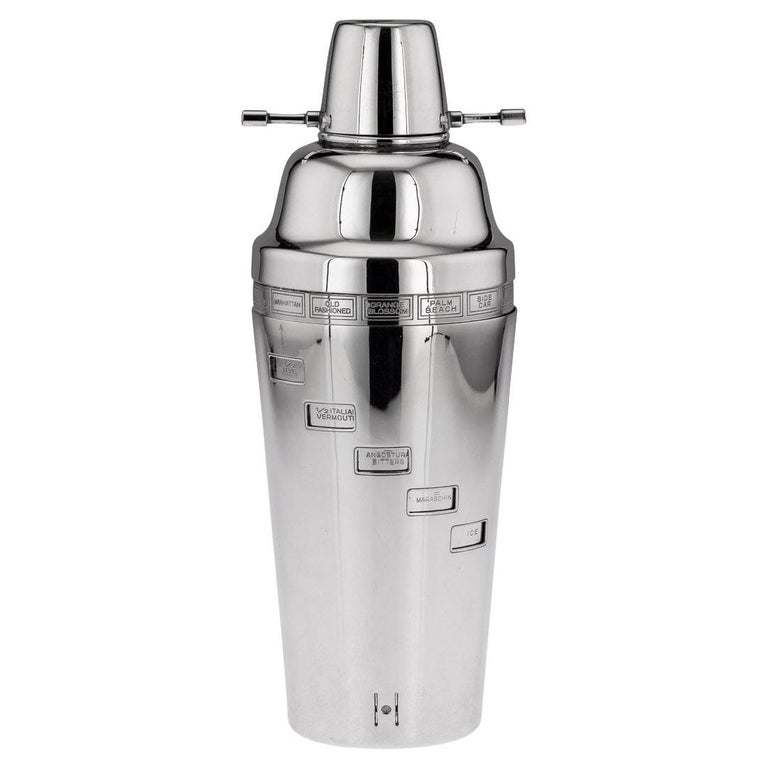 20th Century British Silver Plated "Recipe" Cocktail Shaker, c.1930 at ...