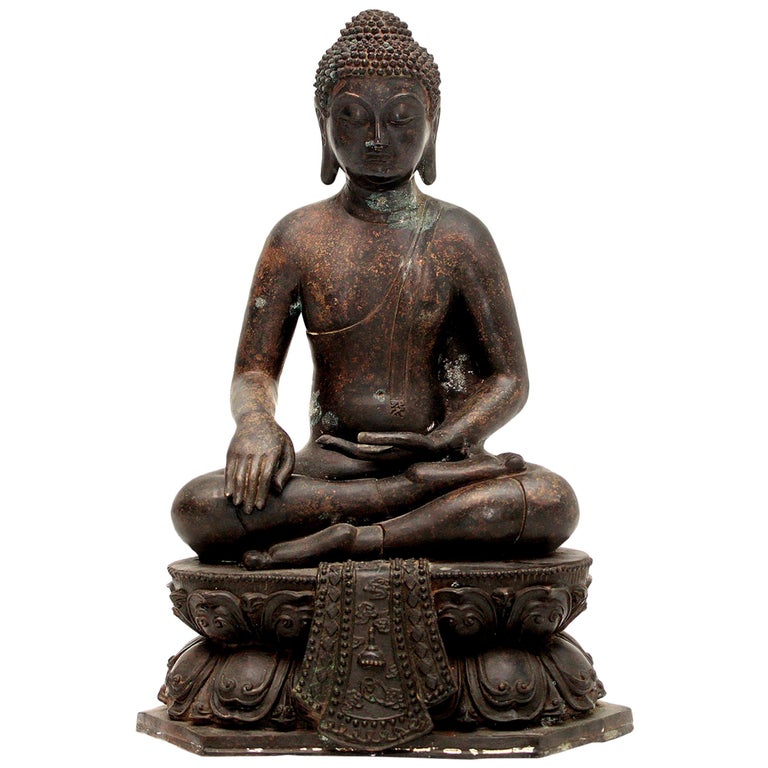 Bronze Buddha Sculpture at 1stDibs