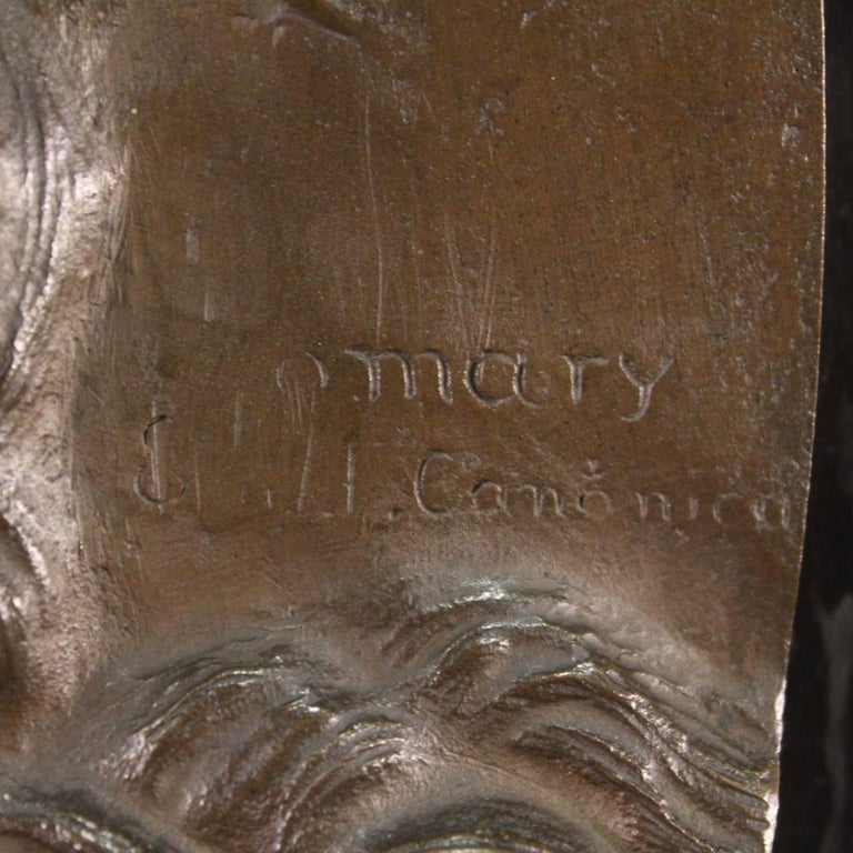 20th Century Bronze Italian Religious Christ Sculpture Bas-Relief, 1920 ...