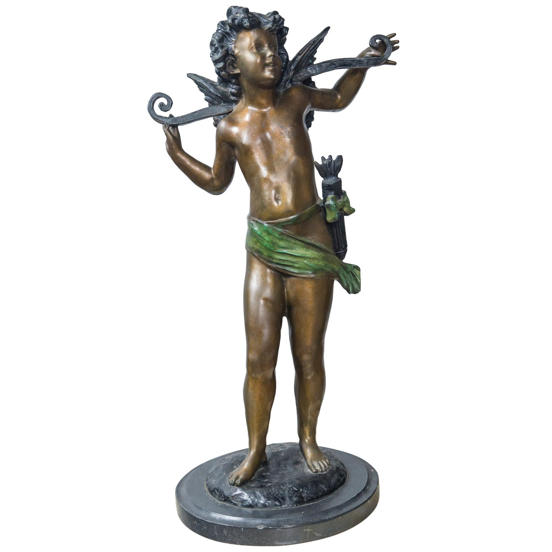 20th Century Bronze Reproduction of a Cupid For Sale at 1stDibs