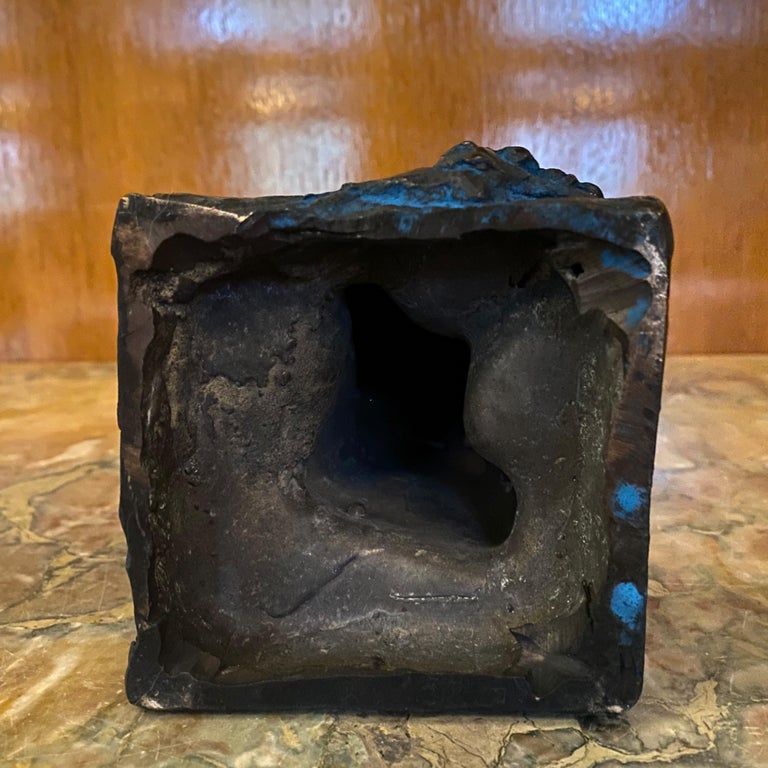 20th Century Bronze Sculpture, Double Face, Artist Theo Mackaay For ...